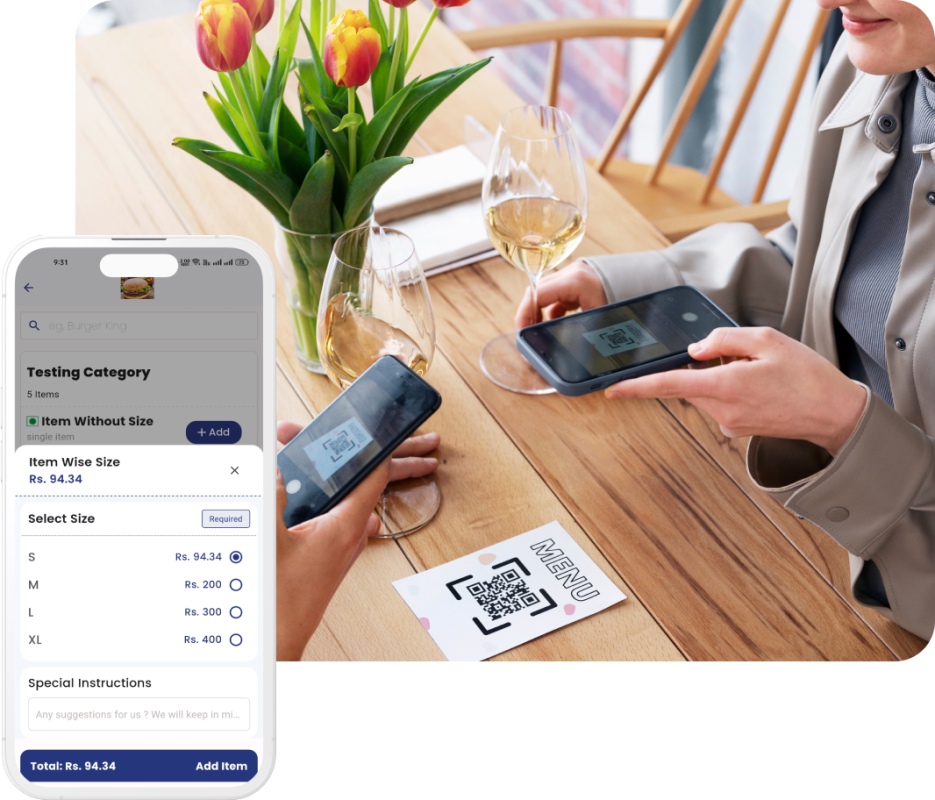 Table and Contactless Ordering Software for Restaurants